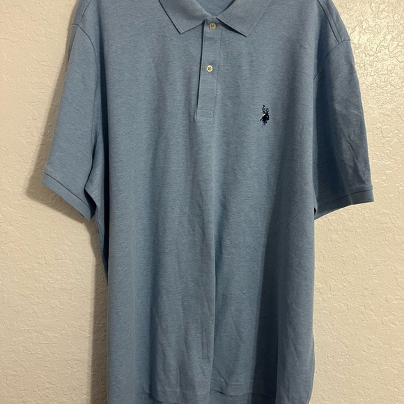 U.S. Polo Assn. | Shirts | Us Polo Assn Mens Light Blue Polo Shirt 47 ...